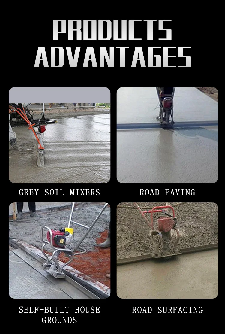 Electric Concrete Vibrating Ruler Gasoline Powered Leveling Ruler Easy ...