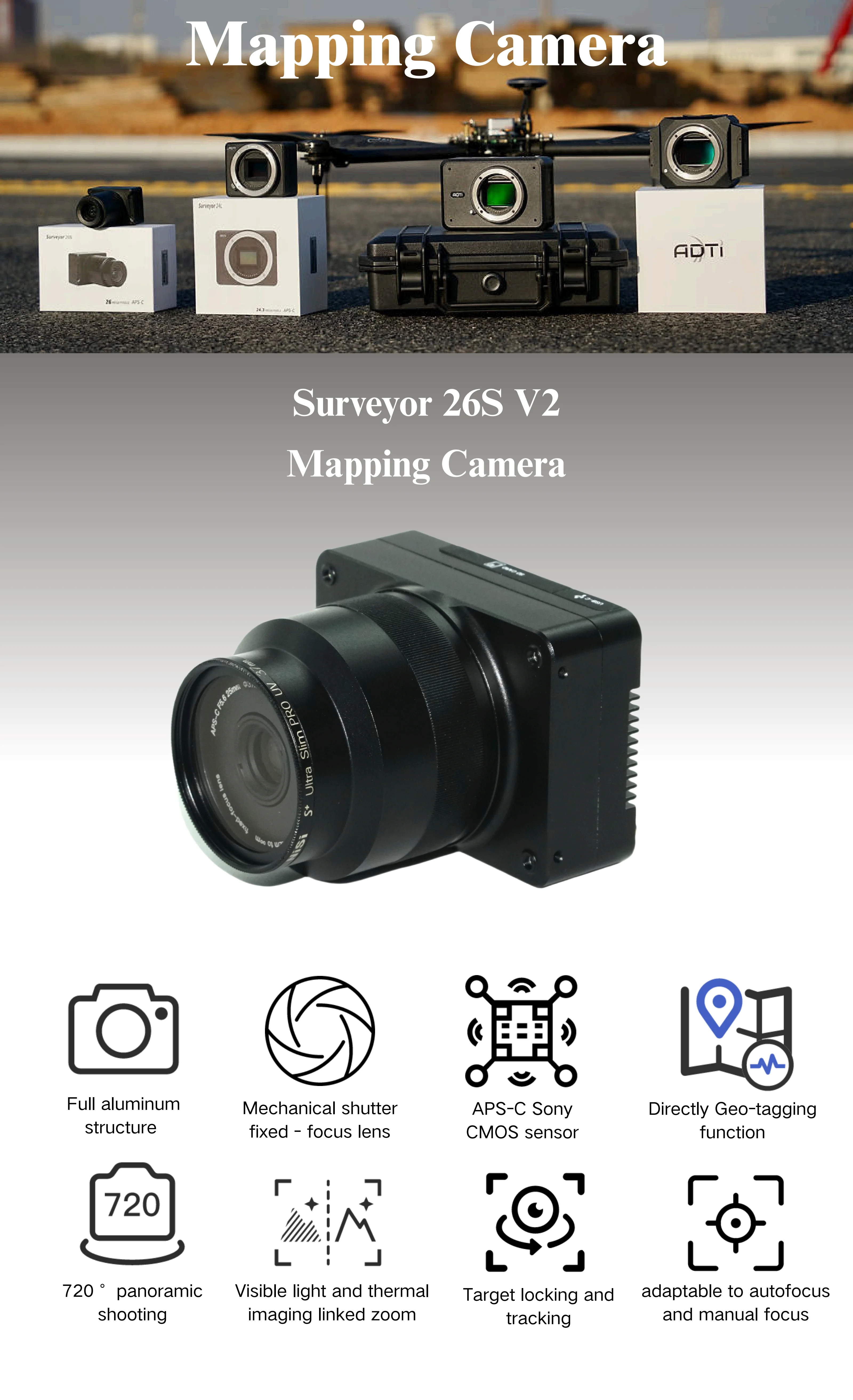 Yihang Surveyor 26S V1 25mm - High Precision Drone Camera