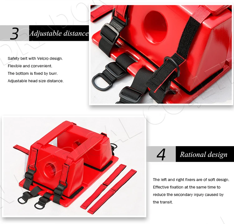 CE ISO Head Immobilizer - Dragon Spinal Board Ambulance Stretcher