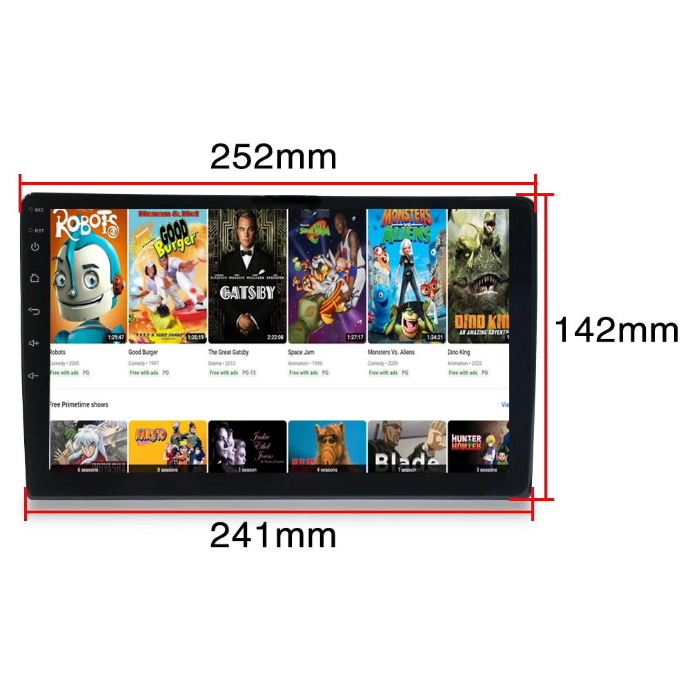 Zm5750 Touch Screen 1024*600 Universal Portable Dashboard 9inch 10 Inch ...