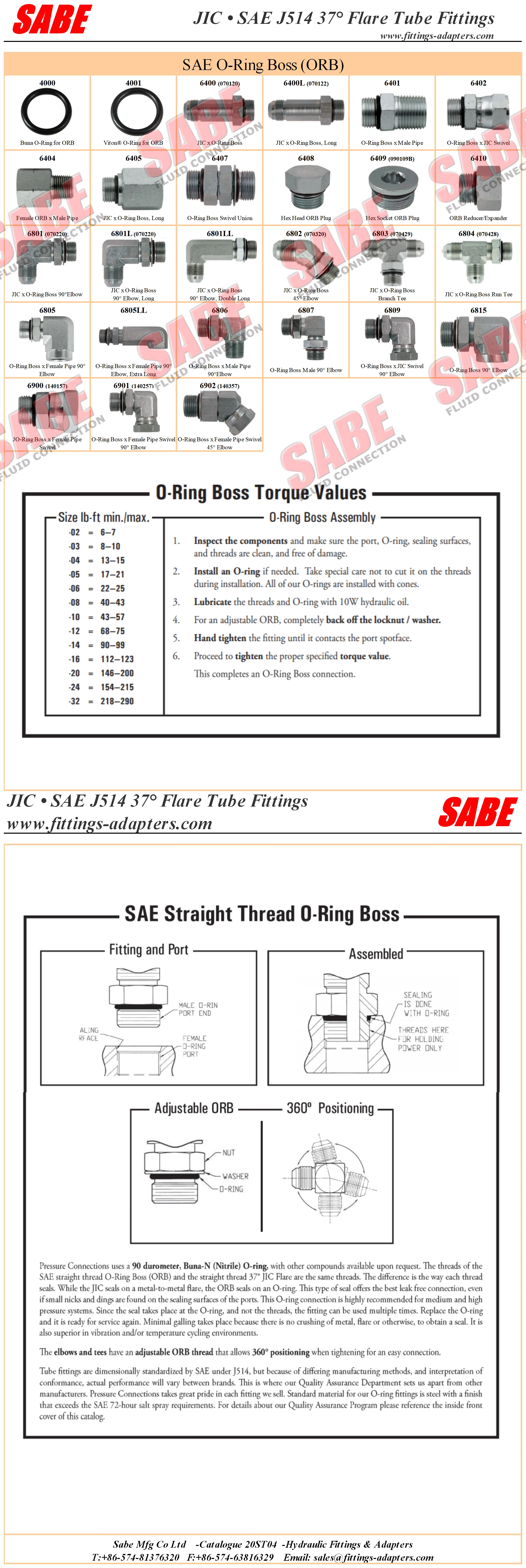SAE J1926-1 Straight Thread O-Ring ORB 6409 Hex Socket