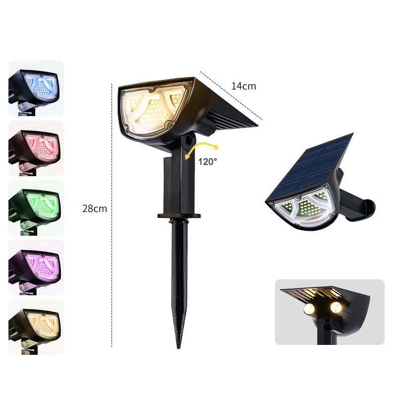 Cheap Solar Spike Garden Light Wholesale Hight Lumen 10W Spot Light 2 ...