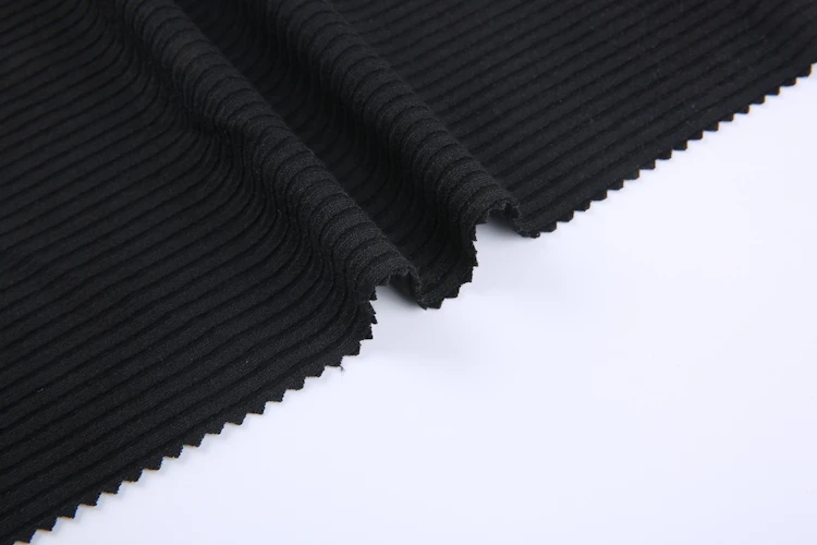 Custom Tr Viscose Rayon Eco-friendly Knitted Polyester 4*4 Rib Solid ...
