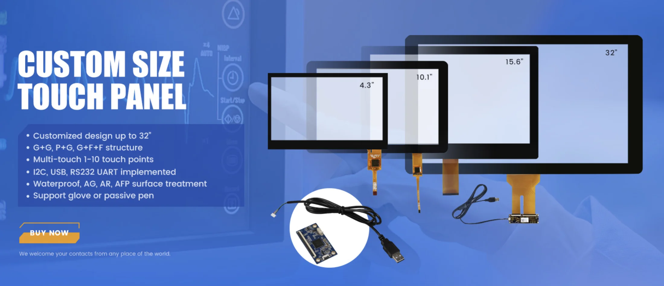 Customized GOODIX GT911 7 Inch Capacitive Pcap Touch Panel Car Touch Screen| Alibaba.com