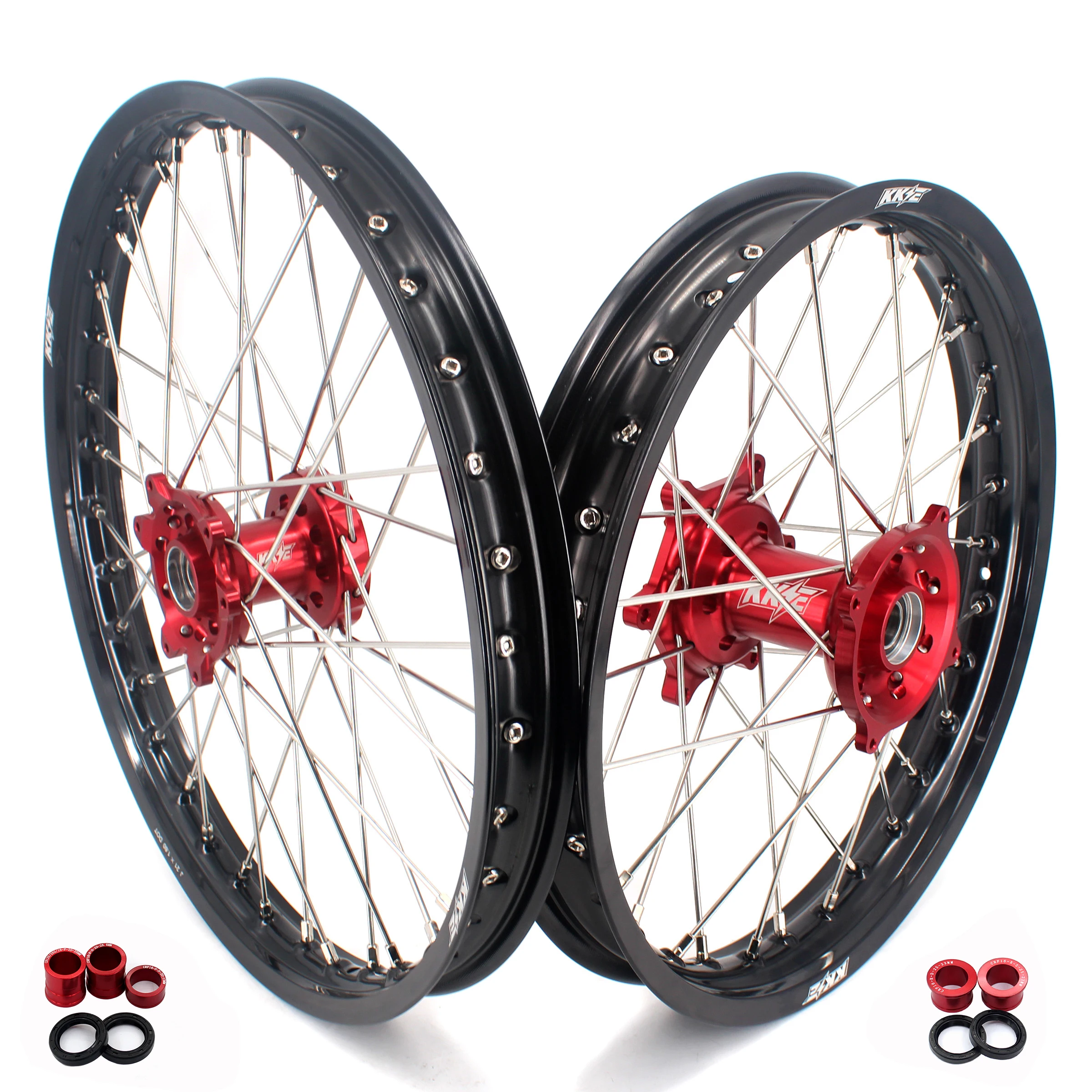 KKE Motocross Dirt Bike Wheels Rims Set for Honda CRF