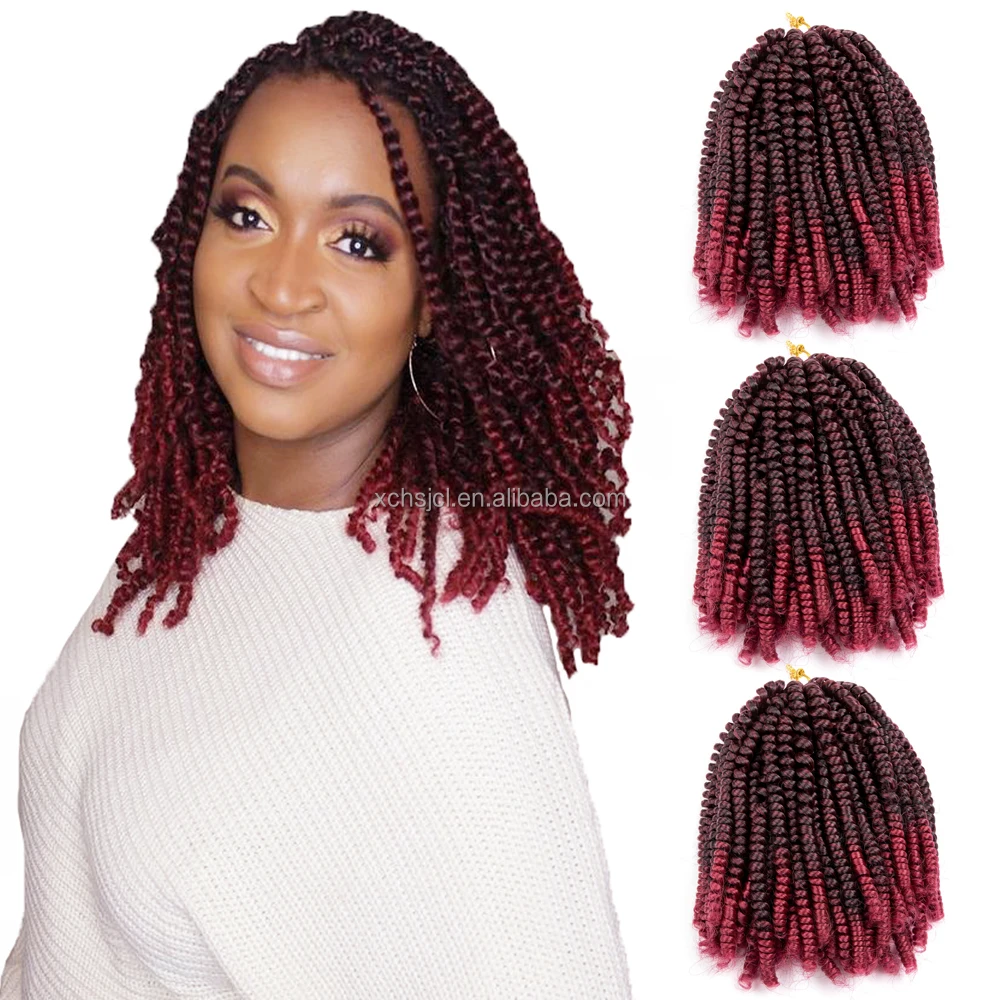 Ombre Marley Braiding Hair Crochet Braid Spring Twist Hai Pre Looped ...