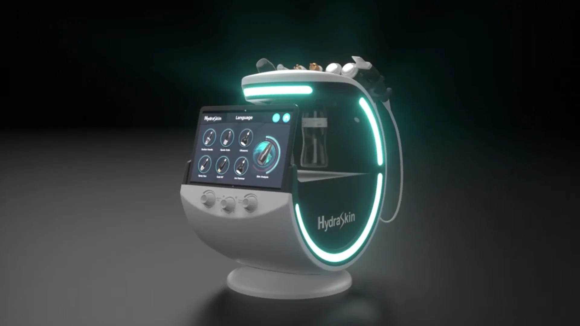 K Marvelous 7 In 1 Hydra Skin Bubble High Frequency Skin Care Machine ...