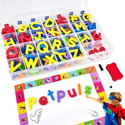 Classroom Magnetic Letters Kit With Magnet Board - Foam Alphabet ...