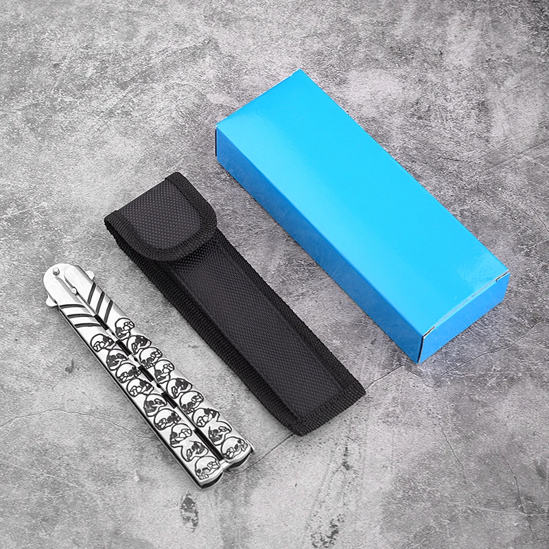 High-quality Unsharpened Practice Training Balisong Steel Ball Bearing ...