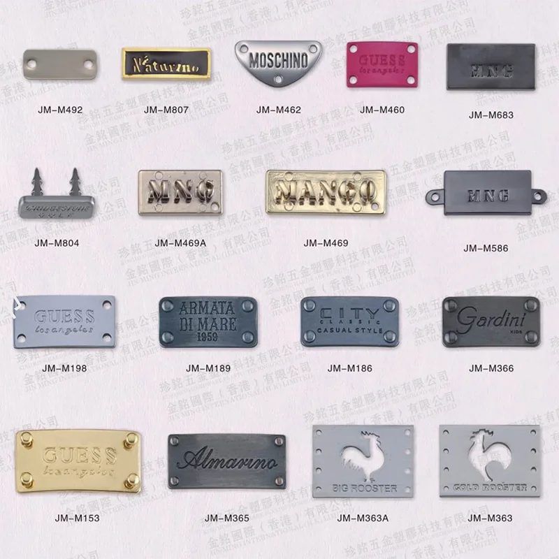 Wholesale Custom Brand Logo Clothing Tag Accessories Engraved Sewing ...