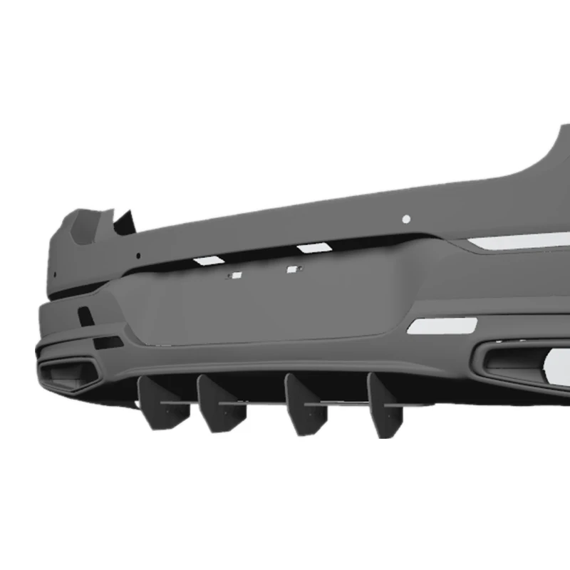 For Genesis Gv80 2021 2022 2023 Year Rear Diffuser Bumper Lips Spoiler ...