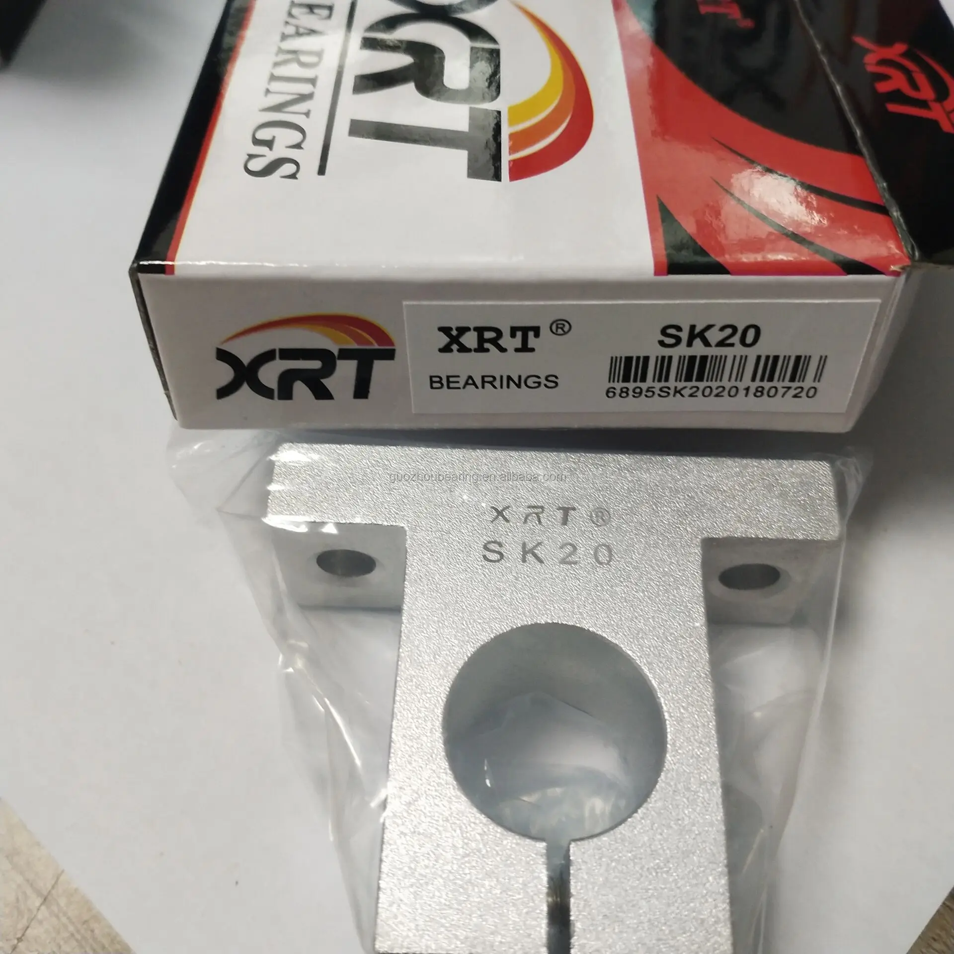 Aluminum Alloy Linear Bearing Linear Guide Rail Shaft Support SK20 ...