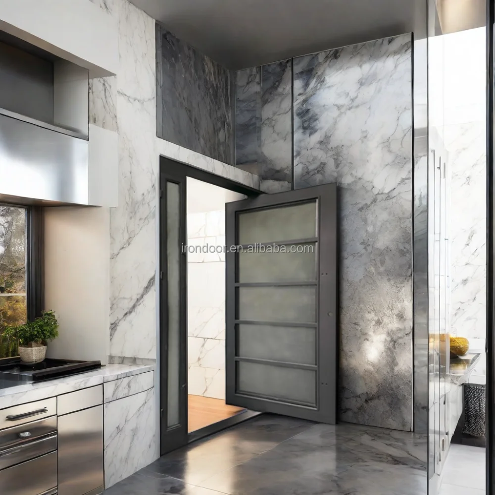 French Design Pivot Iron Door - Durable & Stylish