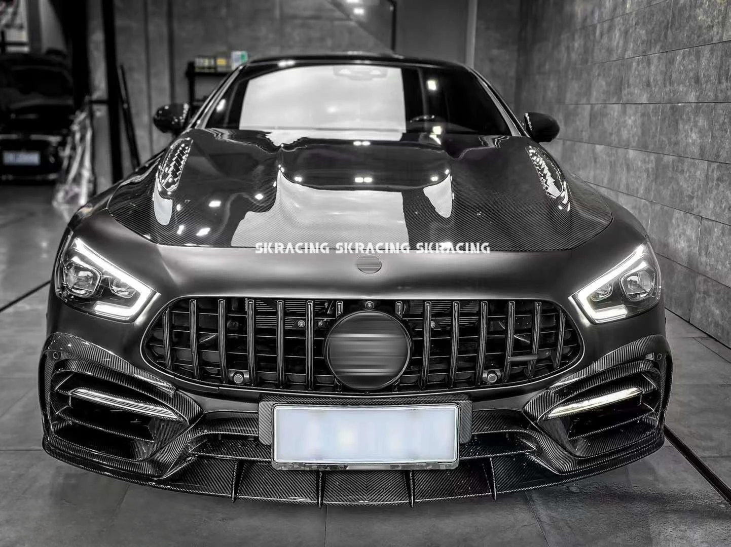 Body Kits Dry Carbon Fiber Front Lip Bumper Diffuser Side Skirt Rear ...