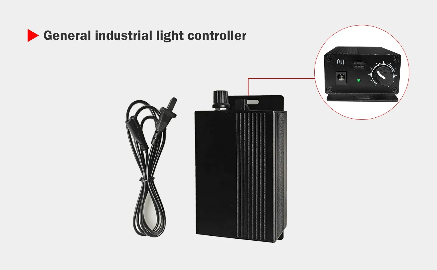 Simple AC100-240V 1 Channel Analog Dimmer for LED Lights