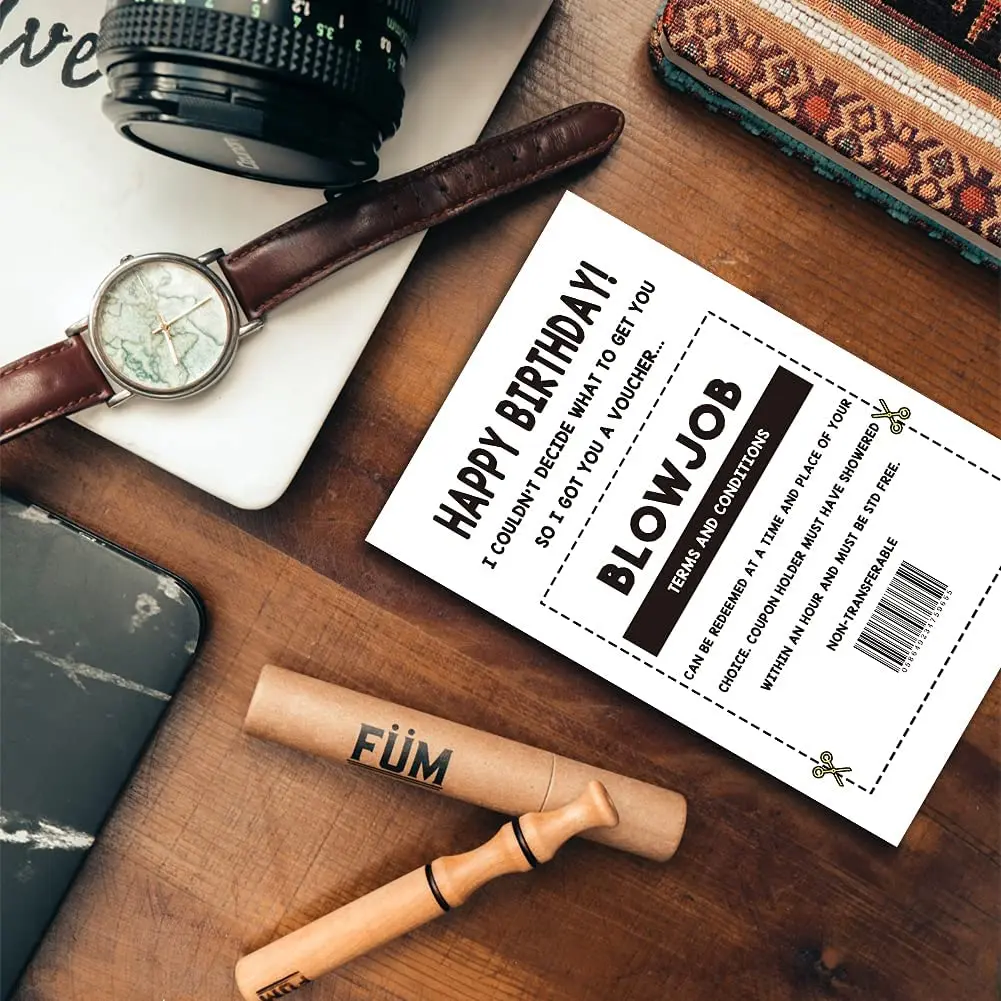 Funny Coupon Card for Boyfriend - Hilarious Birthday Gift