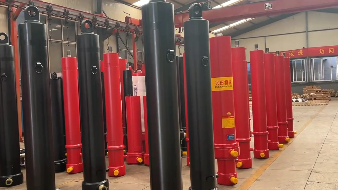 Garbage Truck Double Acting Hydraulic Cylinder For Trash Garbage ...