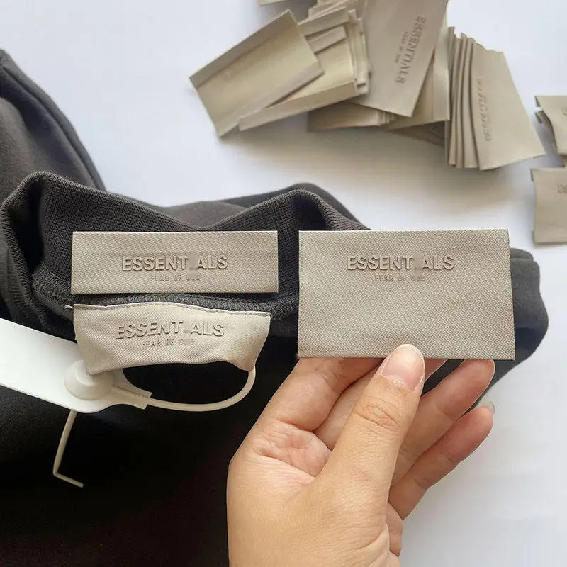 Custom Neck Labels - Embossed Silicone Logo Clothing Woven Labels