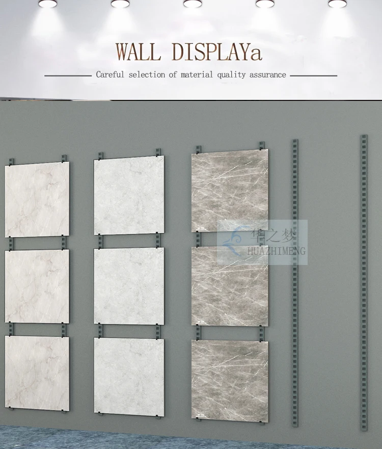 Customizable Punching Plate Tile Display Racks for Showrooms