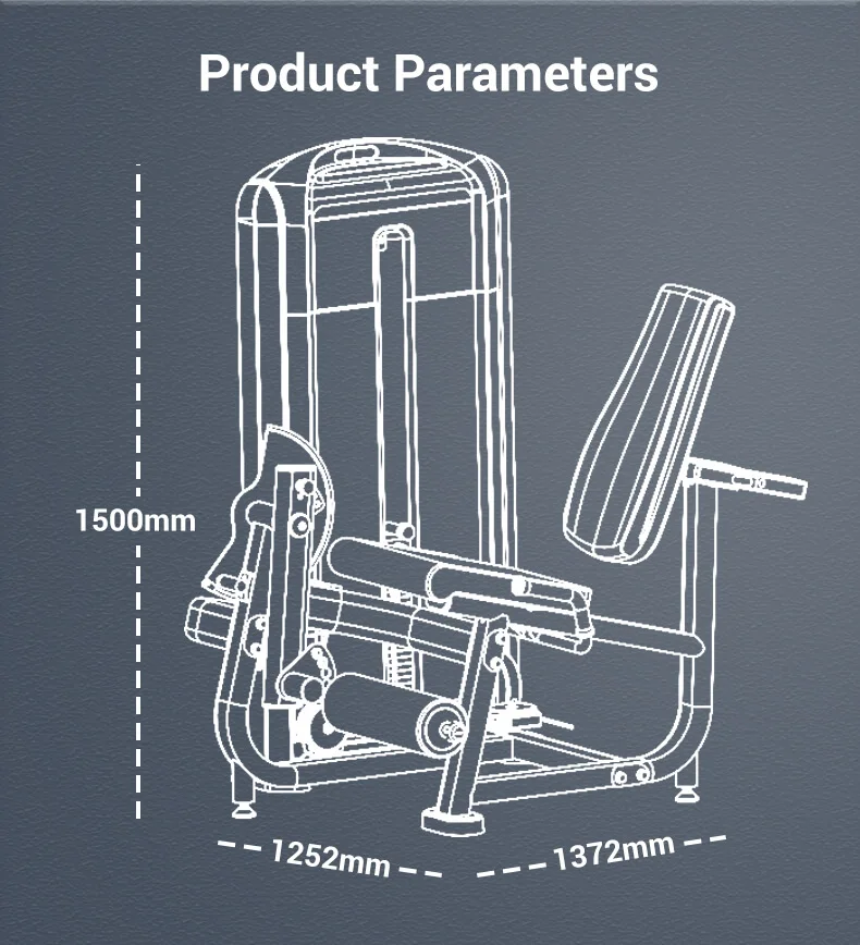 Prone Leg Curl & Leg Extension - Dual Function Gym Machine