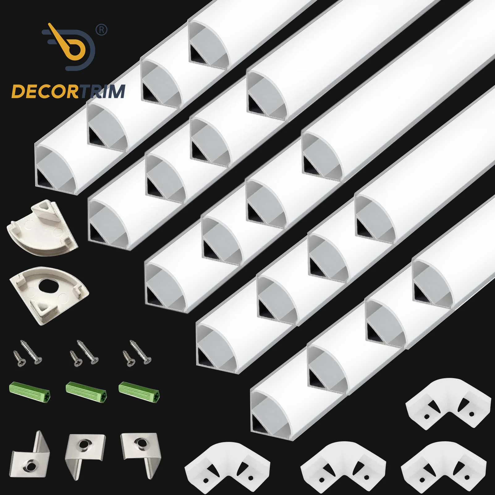 Prolink Metal V Shape Led Strip Aluminum Channel Diffuser System ...