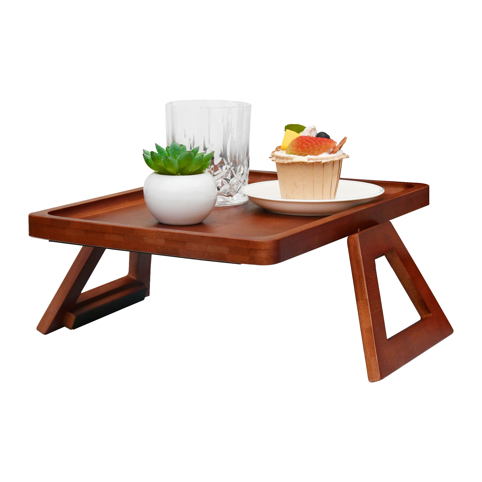 Side Table Folding Snack Arm Table Sofa Arm Tray Clip on Tray Table for ...