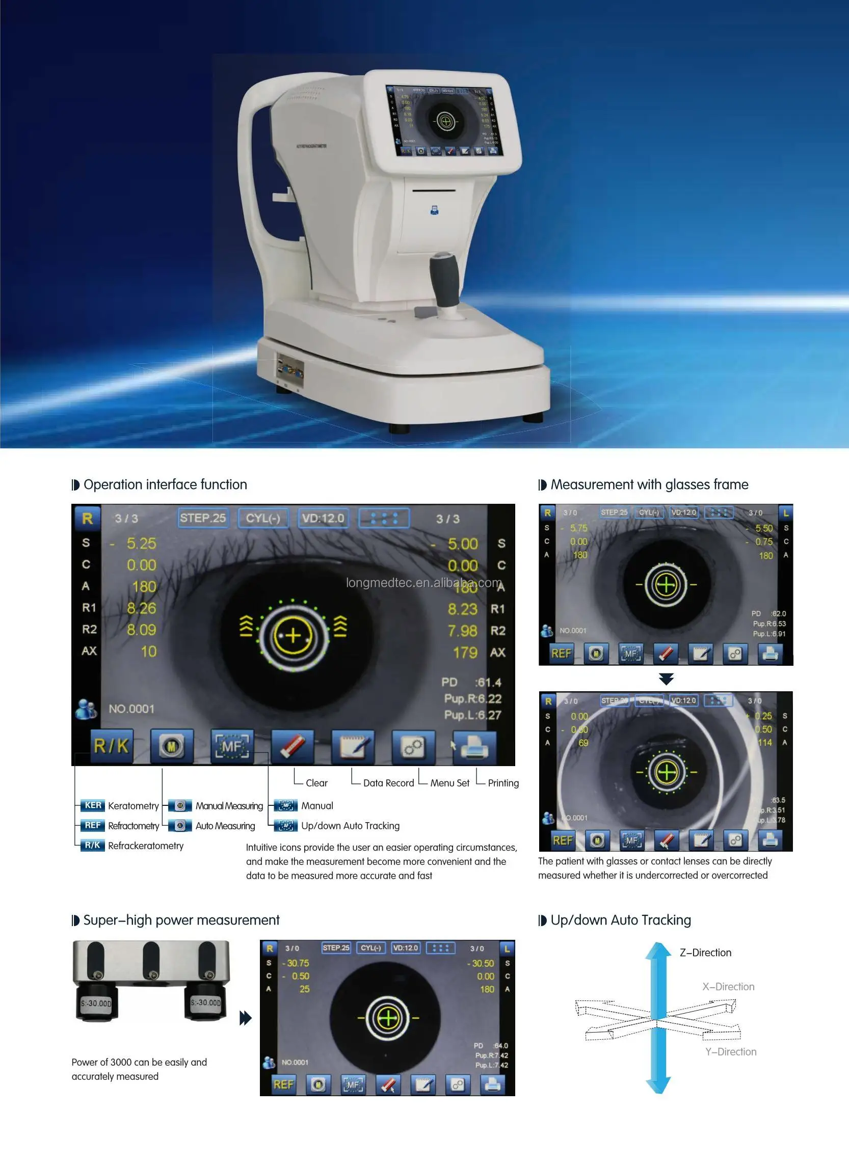 Optics Instruments Auto Refractometer Autorrefractometro With ...