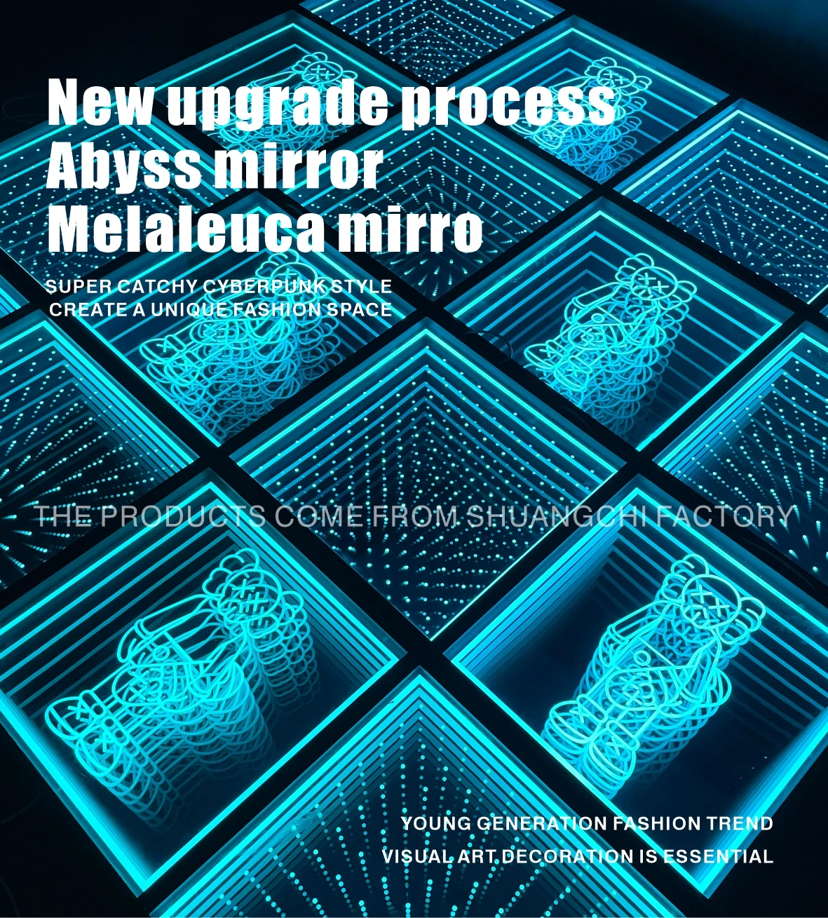 Tunnel Abyss 3d Stereo Wall-mounted Floor-standing Custom Abyss Mirror ...