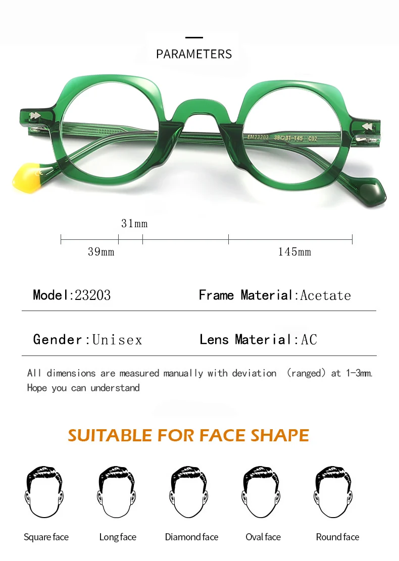 Hengtai Classic Design Material Frame Eyewear Young People Glasses ...