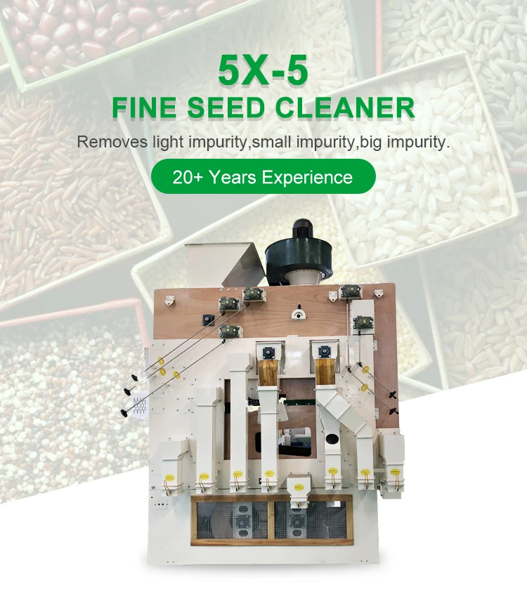 Fine Seed Cleaning And Sorting Machine Air Screen Grain Cleaner Sieve ...