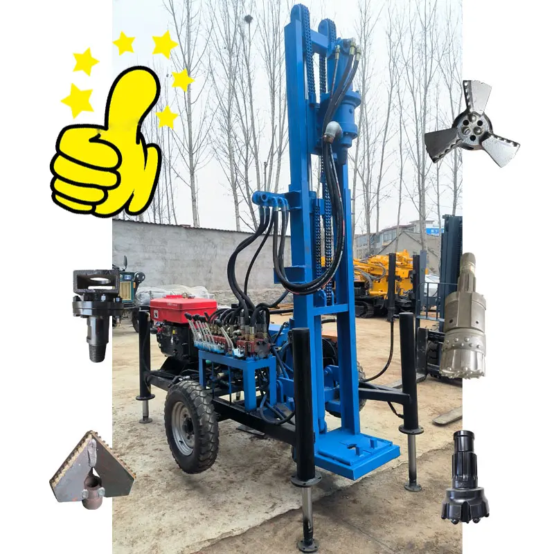 Diesel Engine Water Well Drilling Rig Machine Customized Pumps Machine ...