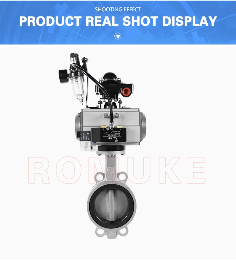 D671X-16P气动蝶阀气动不锈钢304 316片式软密封蝶阀DN50100150200| Alibaba.com