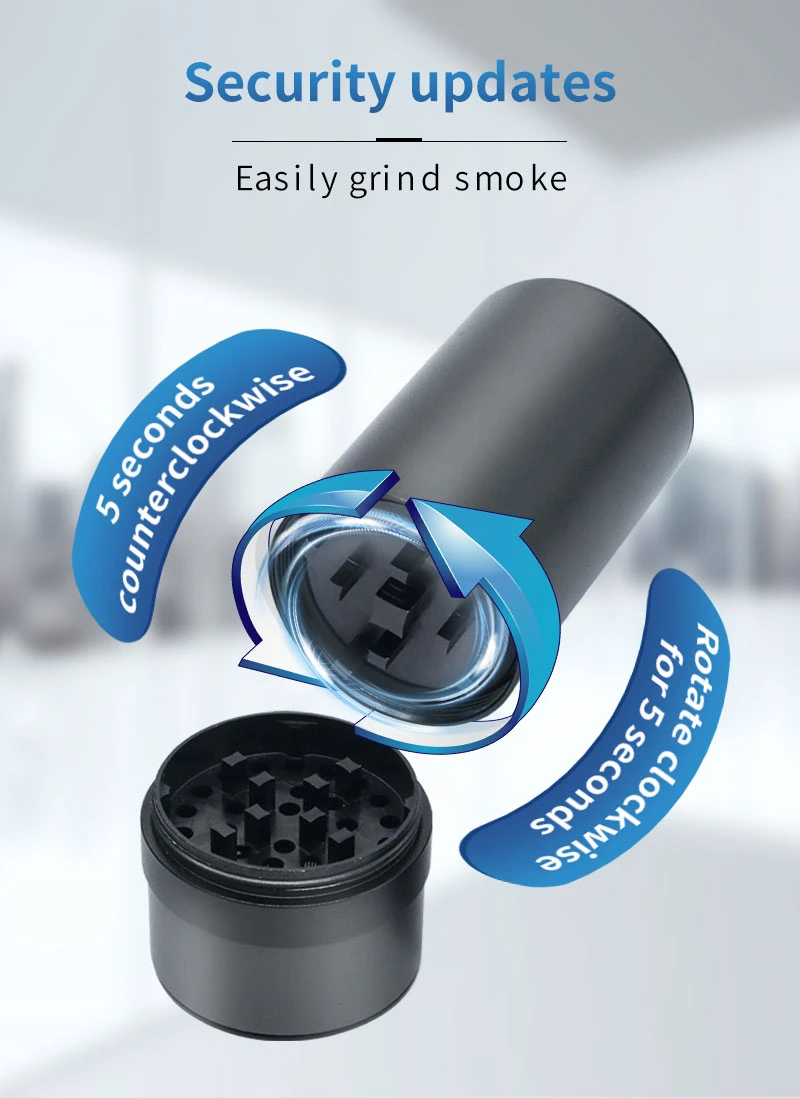 4 Layers Smoking Grinder Electric Herb Tobacco Herb Spice Grinder ...