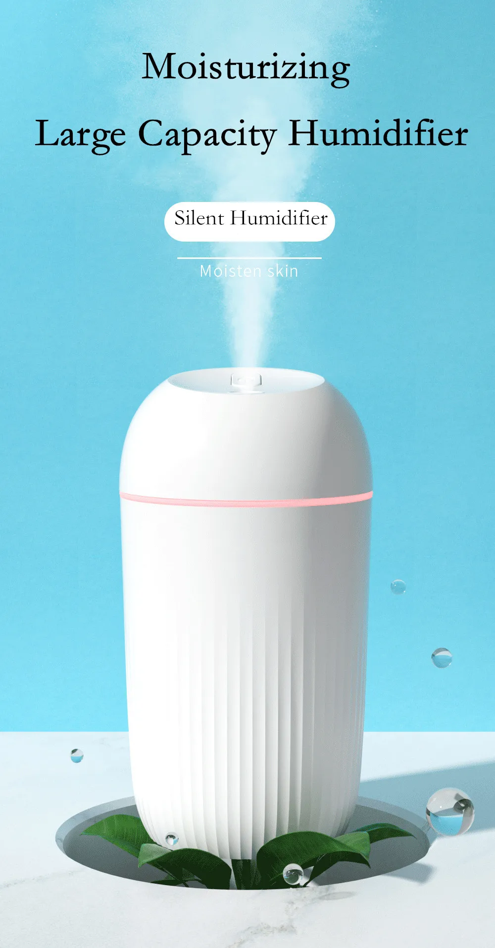 7 Color Led Cool Mist High End Electric Smart Humidifiers Atomizer ...