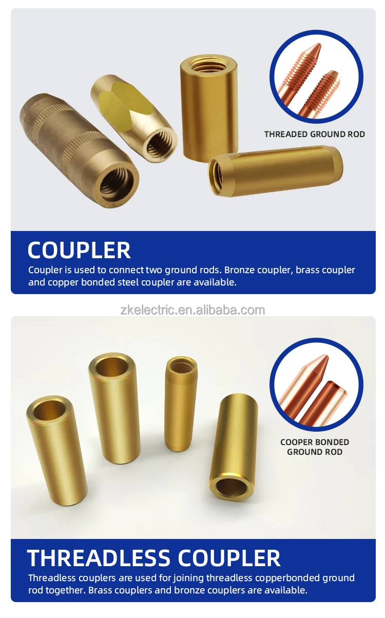 Brass Ground Rod Connector For Grounding Material - Buy Ground Rod ...