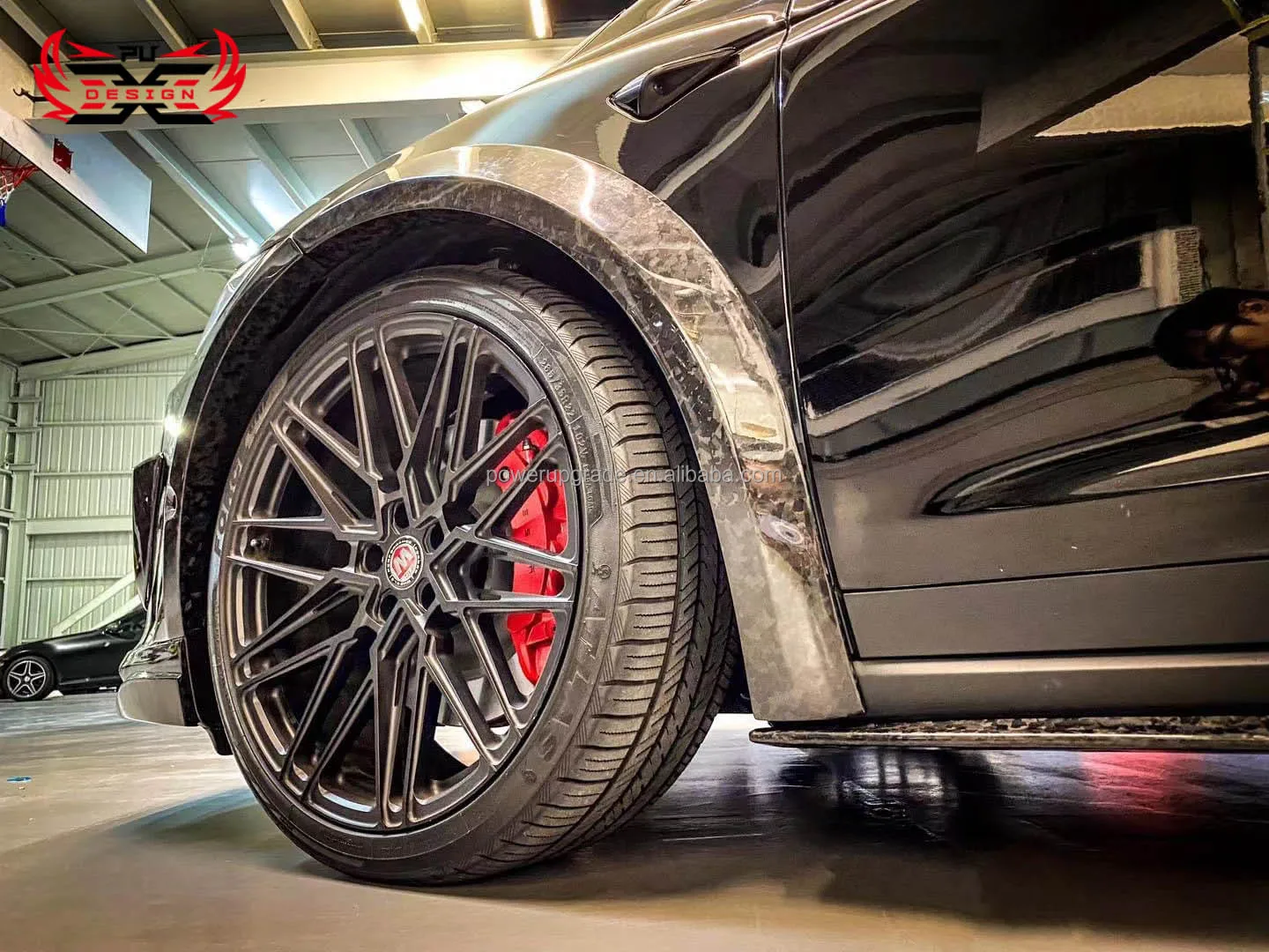 Perfect Fit Forged Carbon Front Lip Side Skirts Rear Diffuser Spoiler ...