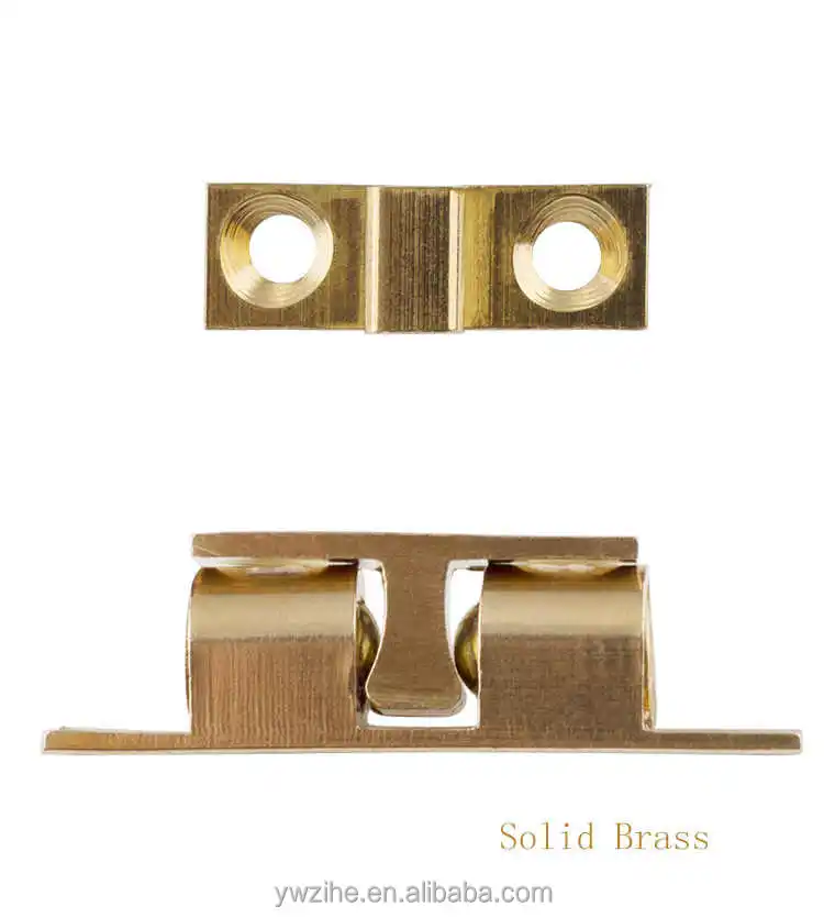 Solid Brass Furniture Door Latch - Free Screws Included