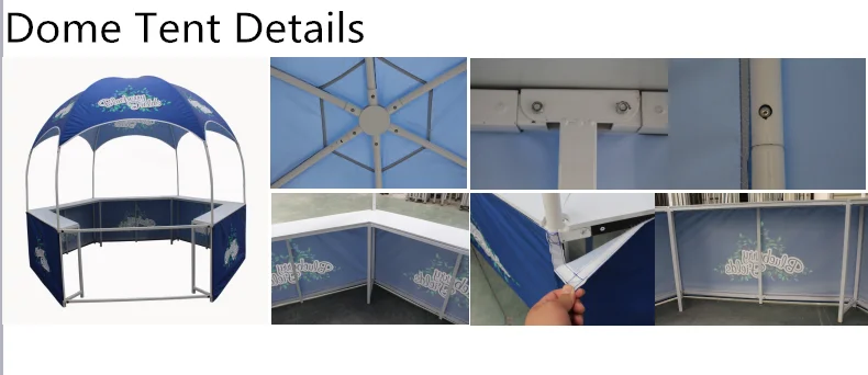 Outdoor Indoor Portable Hexagonal Dome Kiosks With Table For ...