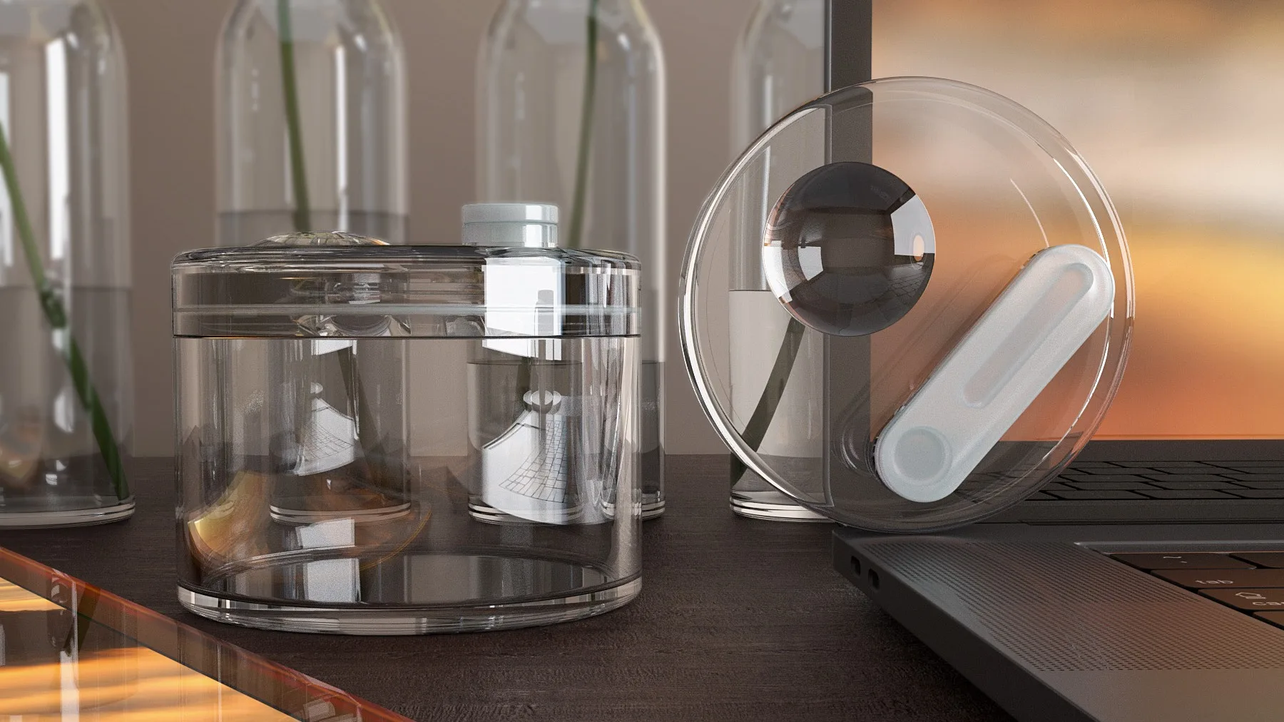 Roxyrolla Smoke Shop Retail Display Herb Storage Airtight Transparent ...