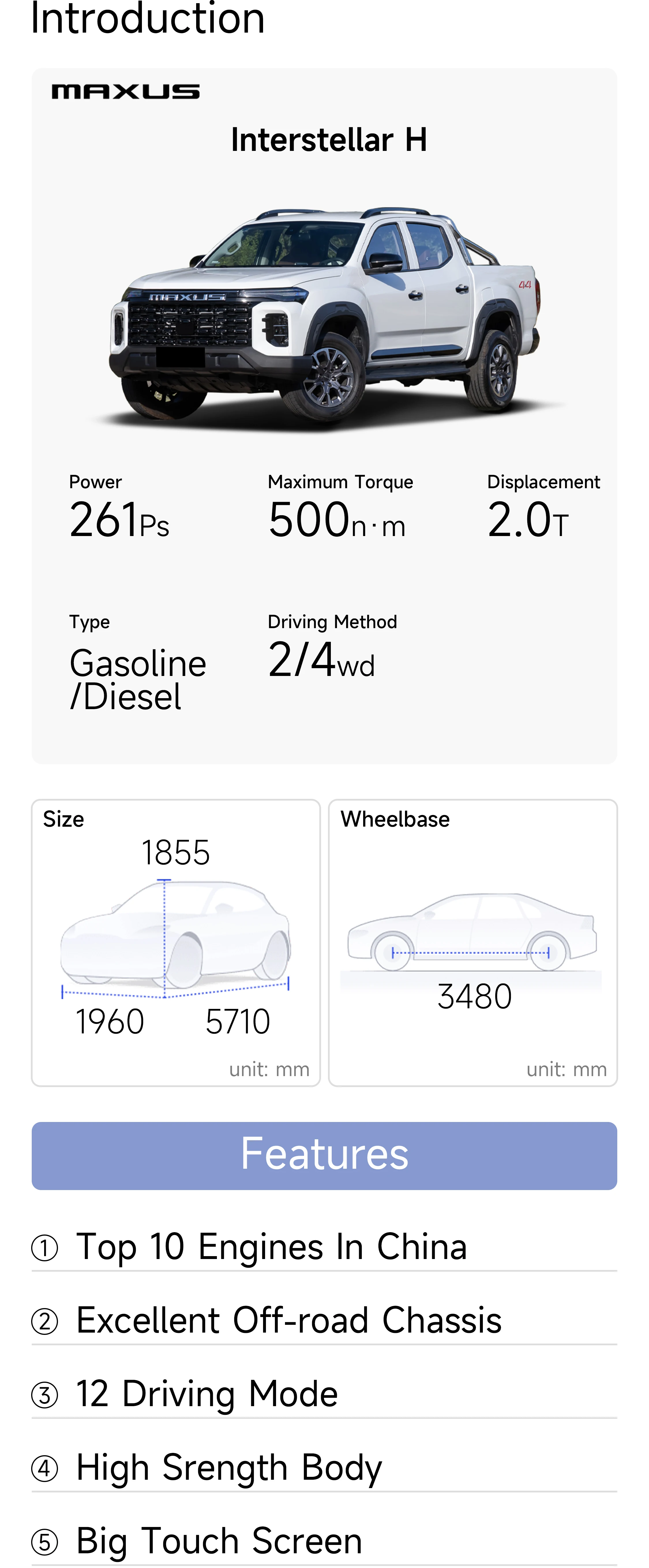 2023 Maxus Interstellarh T90 Gasoline Diesel 2.0t Version New Cars Chinese Pickup Truck - Buy ...