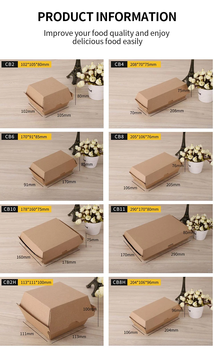 Customized Food Packaging Restaurant Use Disposable Lunch Boxes Food ...