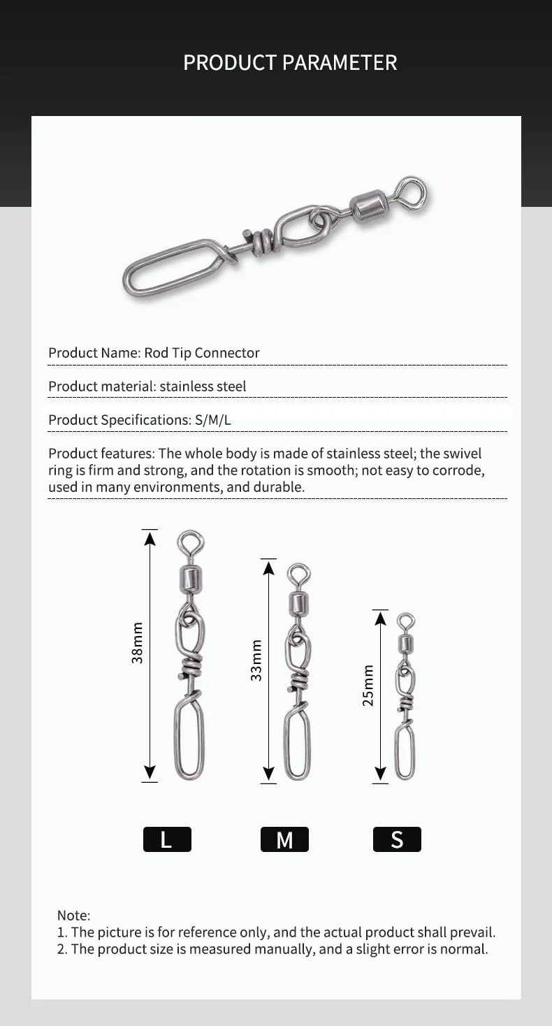 All Stainless Steel Pole Connector American Style Swivel Fishing ...
