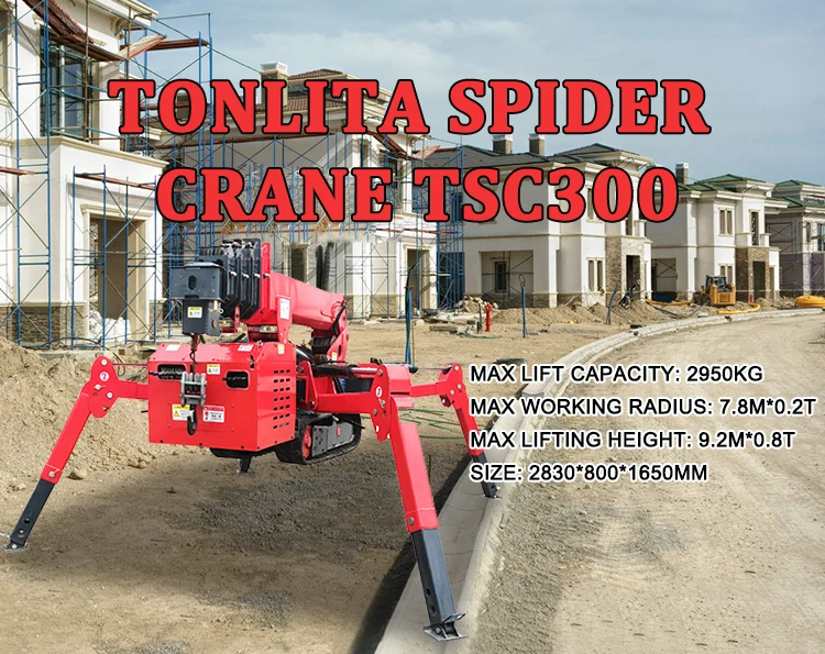 China 3 Ton Spider Mini Crane Diesel Spider Crane Spider Lifting ...