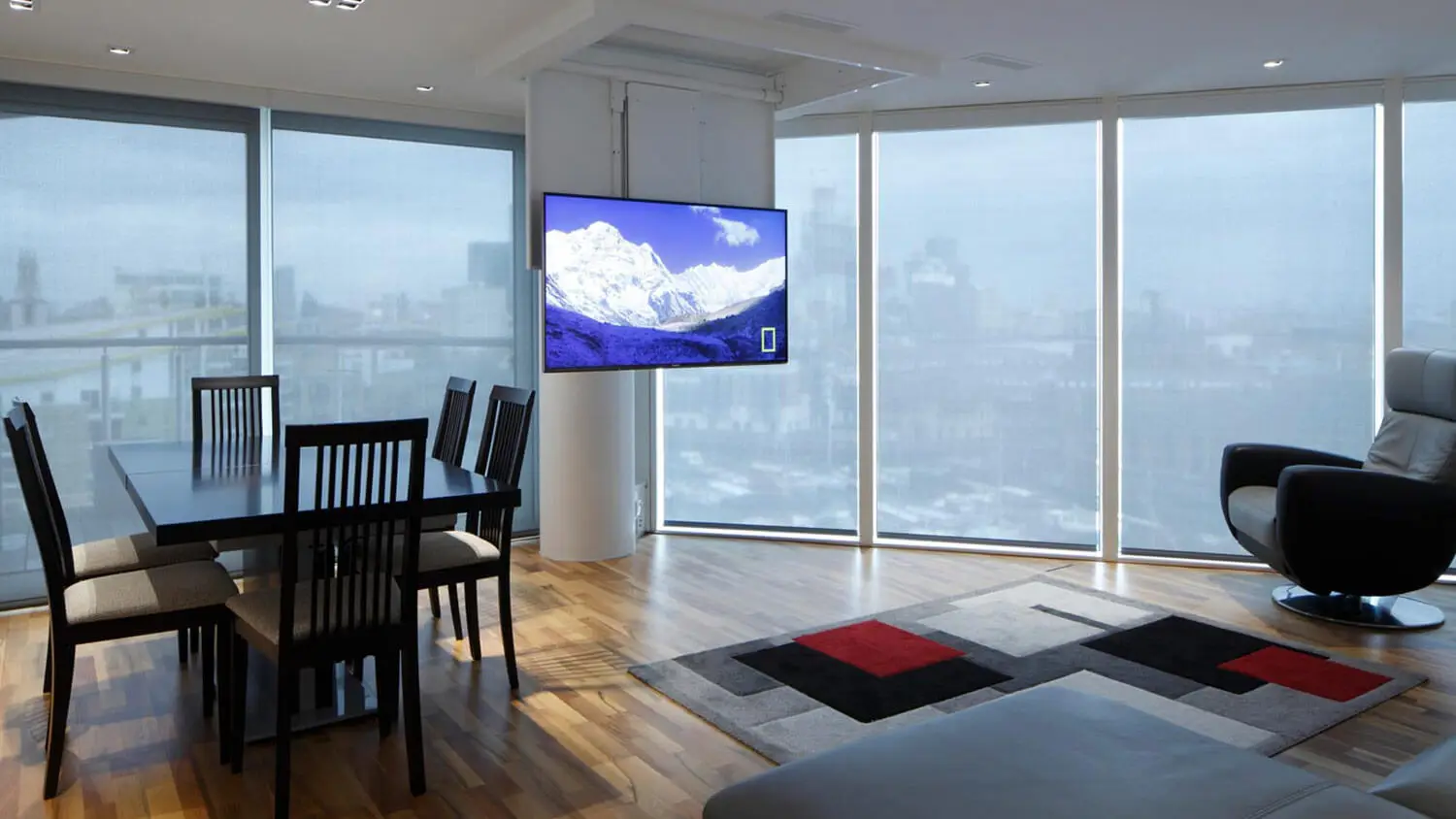 Motorized Flip down TV Ceiling Mount - 55 to 75 Inches
