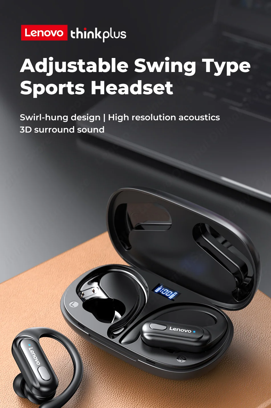 Lenovo Thinkplus Xt60 Tws Sport Type C True Wireless Auricular Y En ...