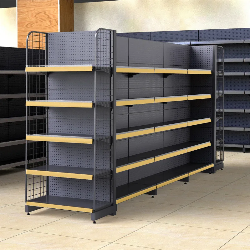 Customized Grocery Store Shop Shelves Supermarket Shelves System ...