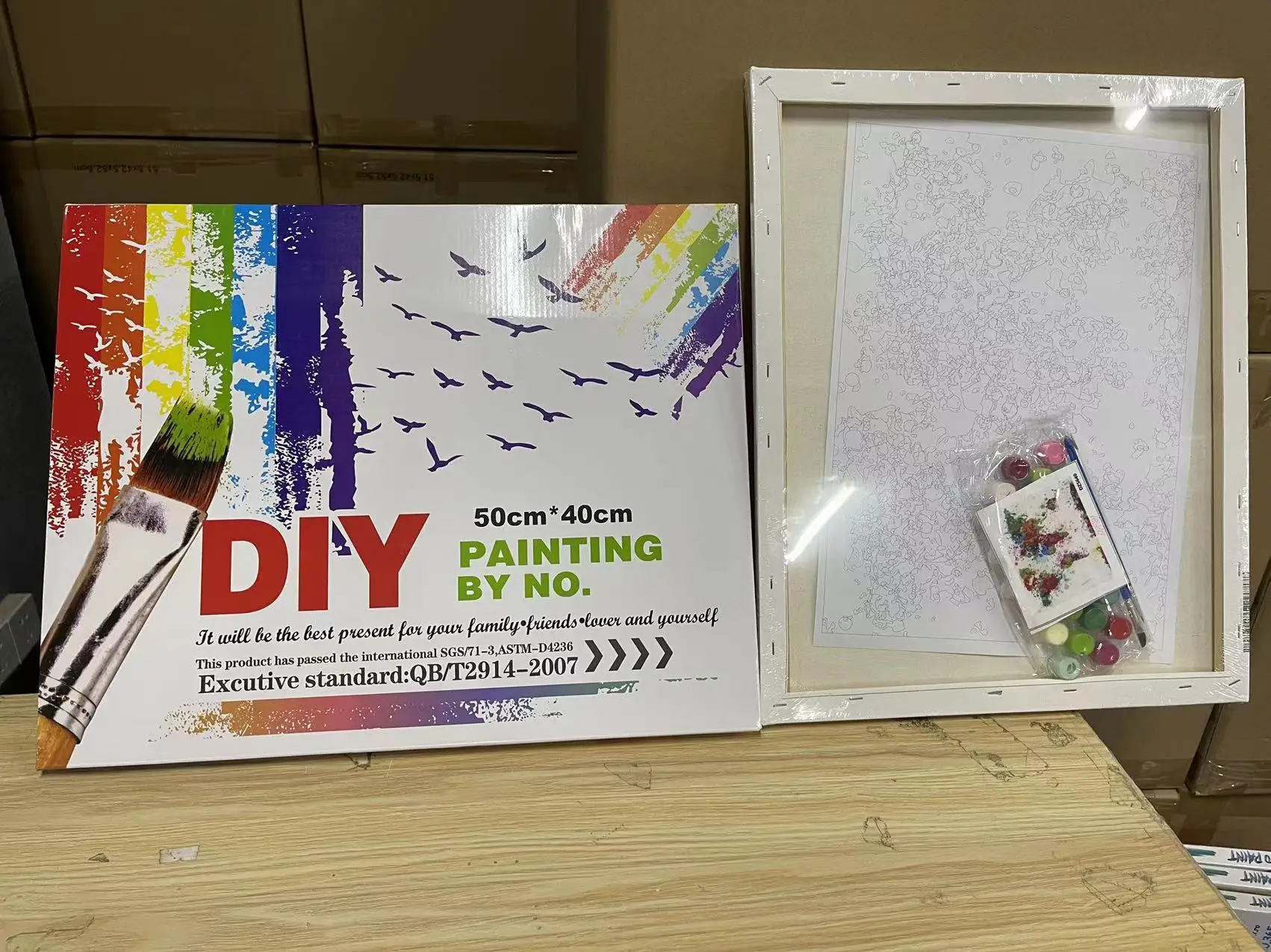 Chenistory 99358-y Paint By Numbers With Frame For Adult On Canvas ...