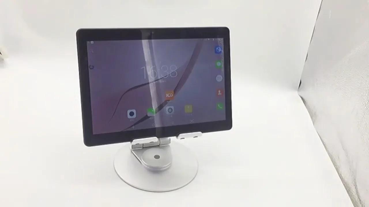 Customize Logo Tablet Stand Rotate 360 Portable Folding Aluminum Tablet ...
