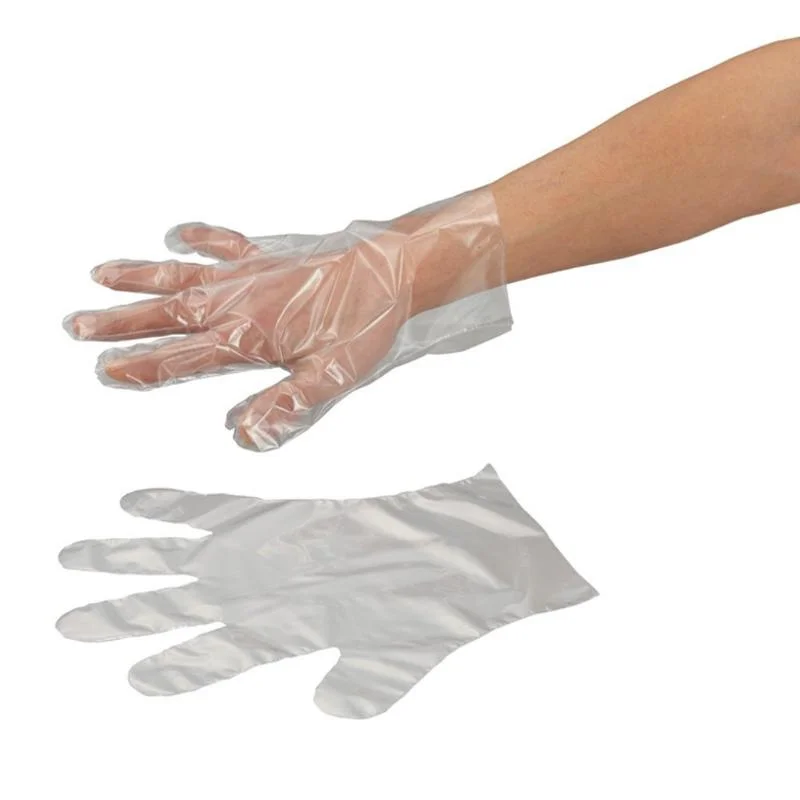 Lightweight Disposable Protective Plastic Gloves 0.5g Food Grade 26cm ...