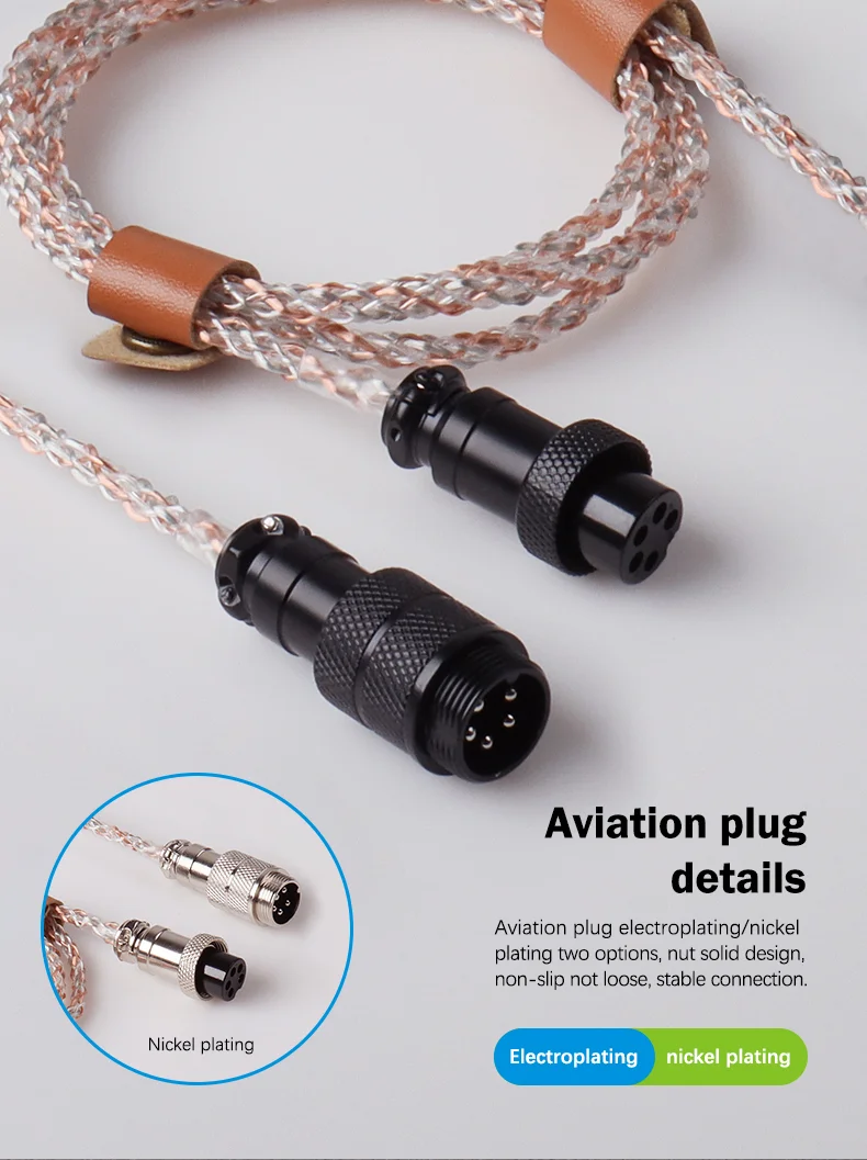 Custom Usb Cable Rgb Luminous Coiled Mechanical Coiled Cable Aviation ...